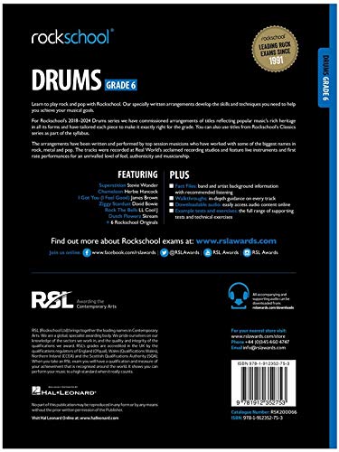 Rockschool Drums Grade 6 (2018) – Cristofori Music