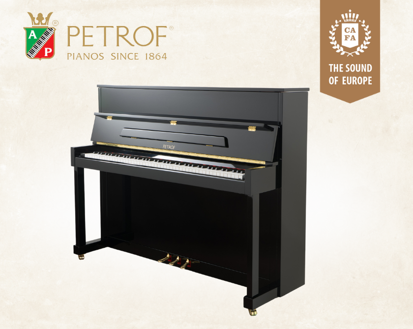 PETROF Upright Piano P122N2 Black – Cristofori Music