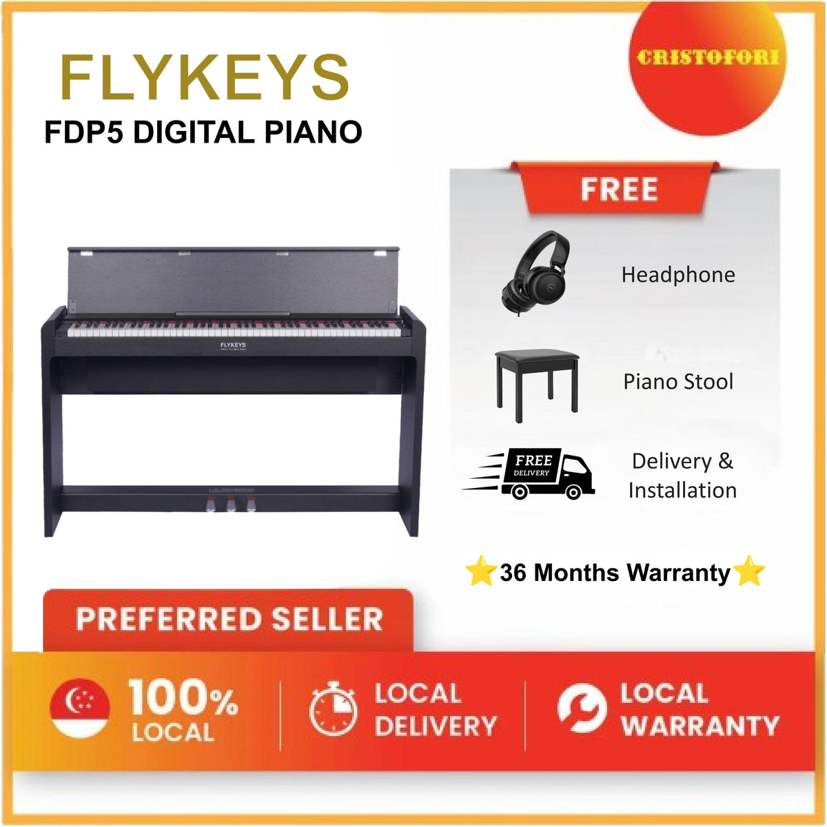 FLYKEYS FDP 5 Digital Piano – Cristofori Music