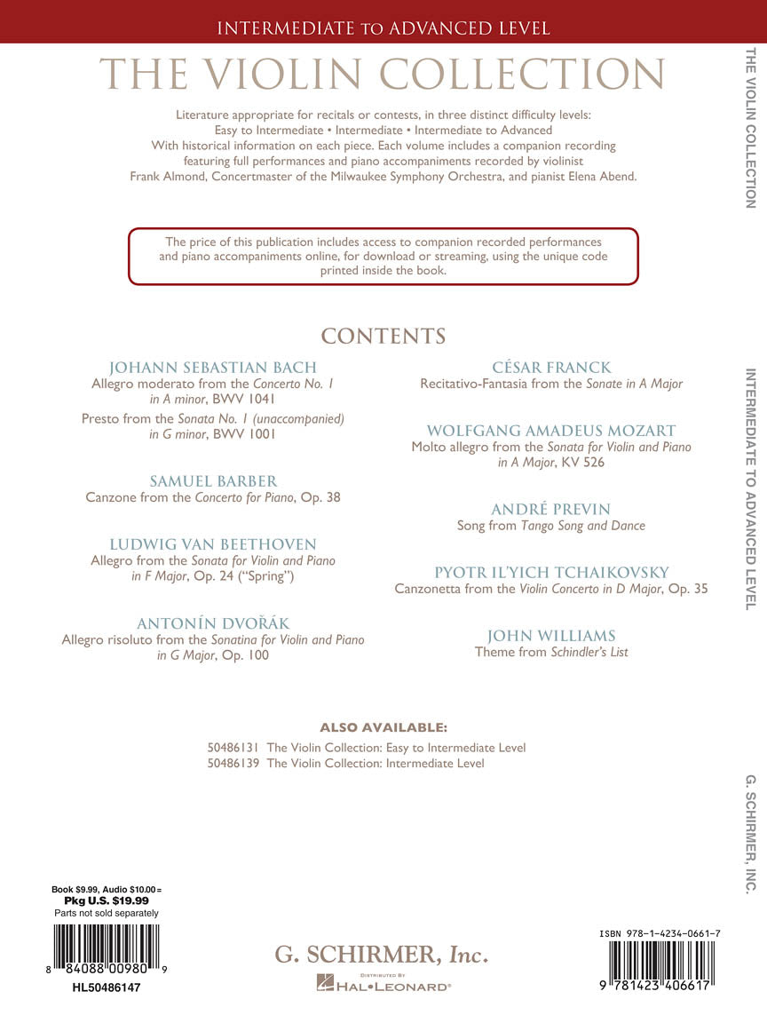 The Violin Collection – Cristofori Music