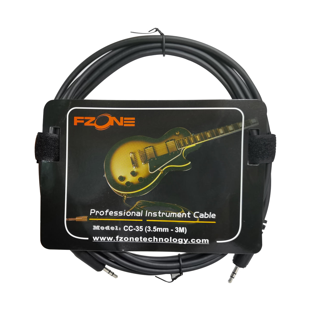Fzone CC-35 3.5mm to 3.5mm stereo jack cable black 3M – Cristofori Music