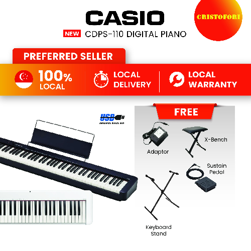 Casio Digital Piano CDP-S110 White – Cristofori Music
